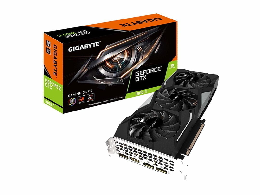 Gigabyte GeForce GTX 1660 Ti Gaming OC 6G listed on Amazon for £286
