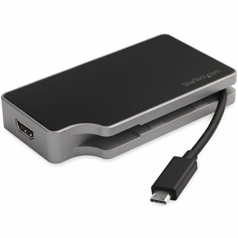 StarTech.com USB-C 4-in-1 Video Adapter & USB-C Multiport Adapter with ...