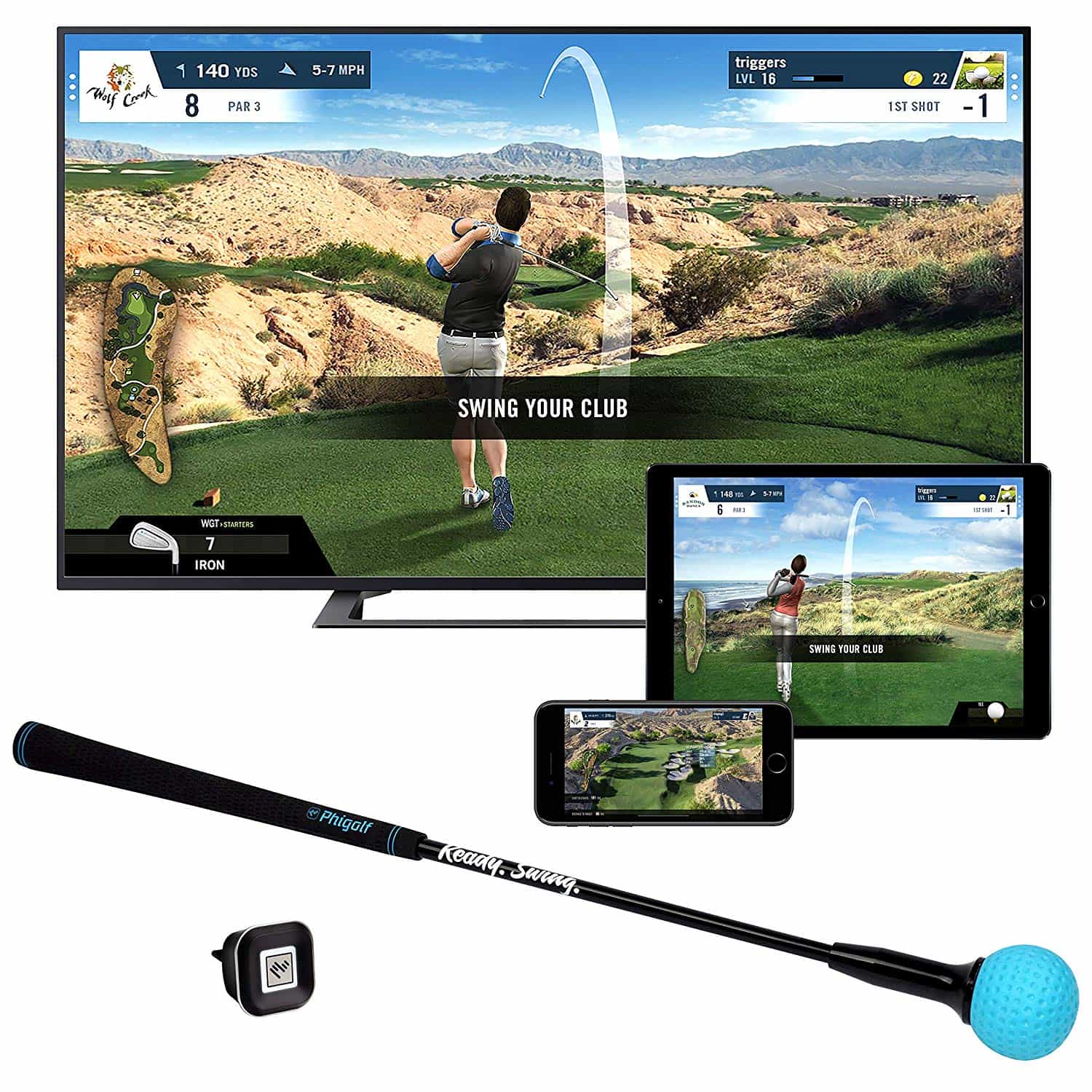 PhiGolf World Golf Tour (WGT) Edition 2019 Mobile and Home Smart Golf ...