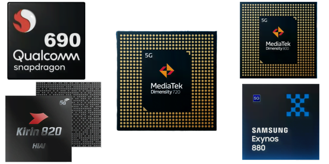 Mediatek Dimensity 720 vs Qualcomm Snapdragon 690 vs Kirin 820 vs ...