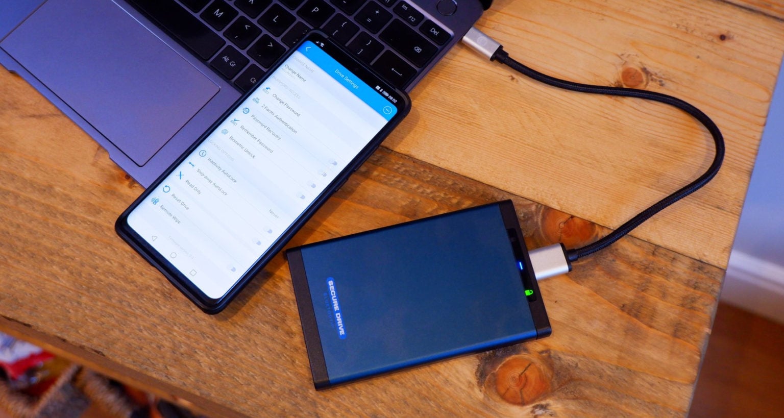 SecureDrive BT Hardware Encrypted External Portable SSD Drive Review