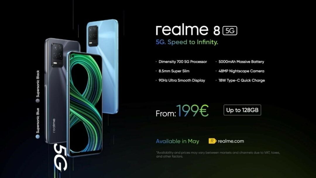 Realme 8 5G Announced with MediaTek Dimensity 700. Realme 8 will be ...