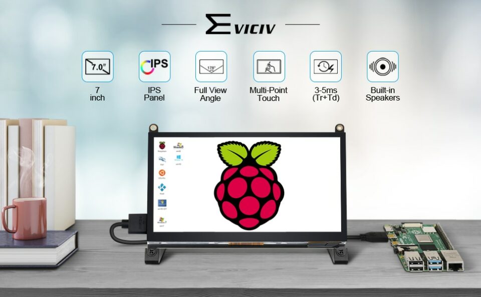 EVICIV Raspberry Pi Monitor Review – A 7-inch 1024x600 touchscreen ...