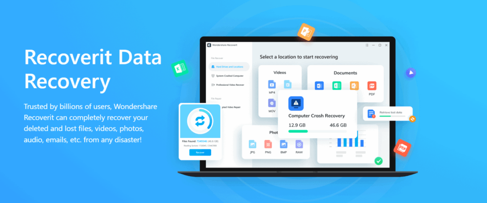 Wondershare Recoverit Review - Recover lost or deleted files and repair ...
