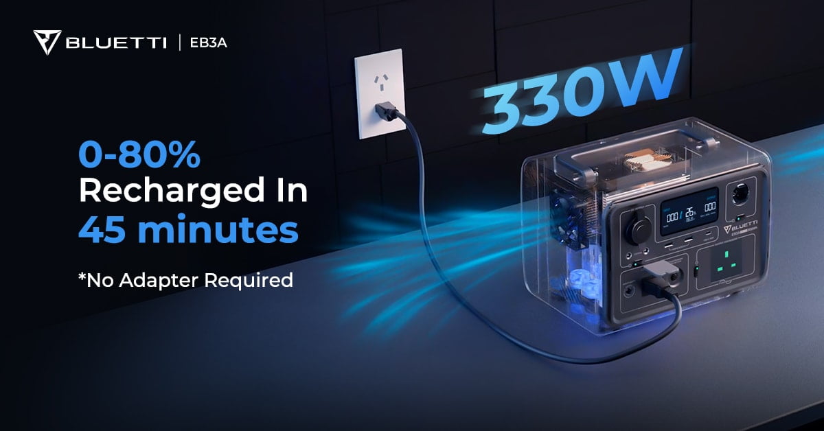 BLUETTI Officially Unveils EB3A Solar Generator with LiFePO4 Battery ...