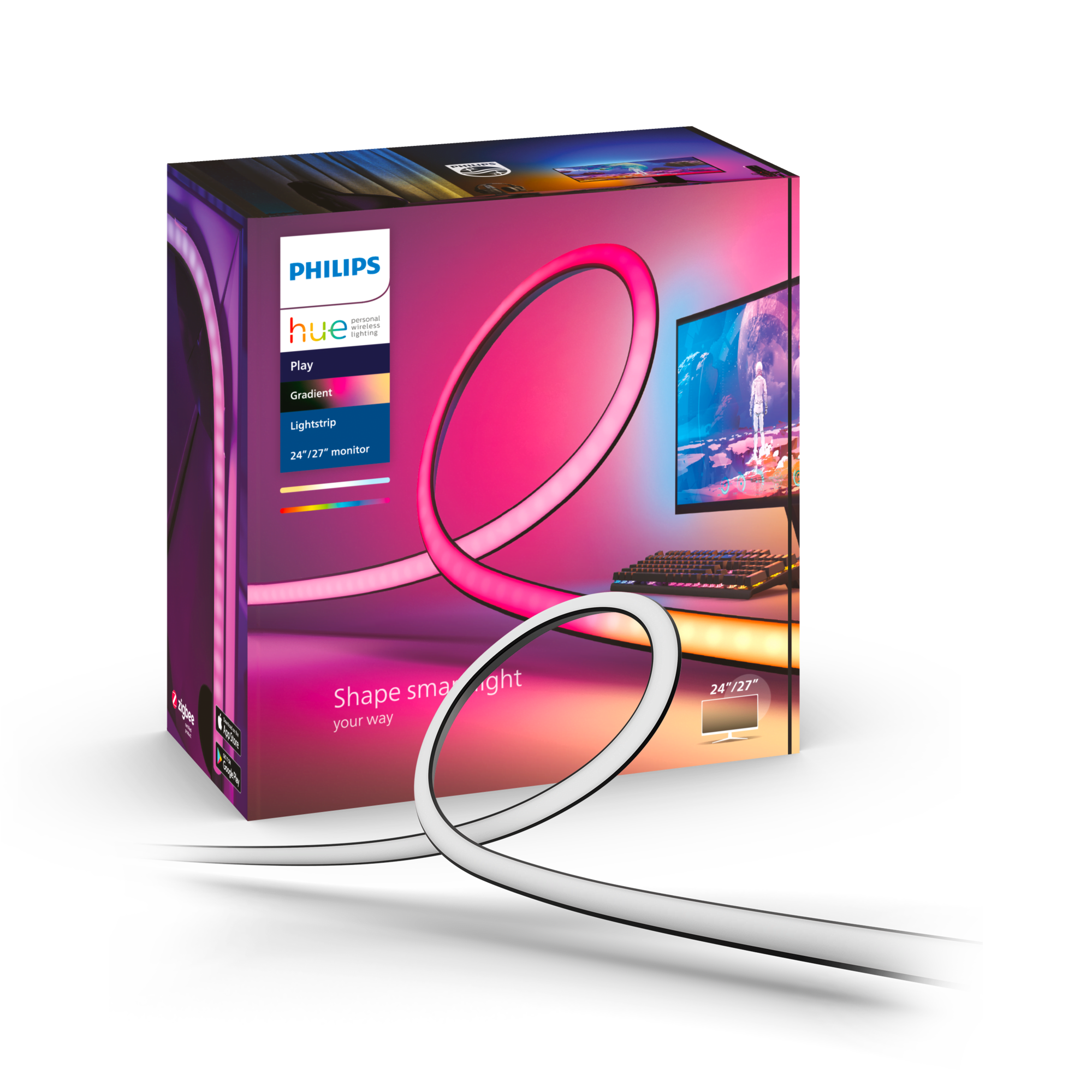 Philips Hue Play gradient lightstrip for PC to synchronise games with ...