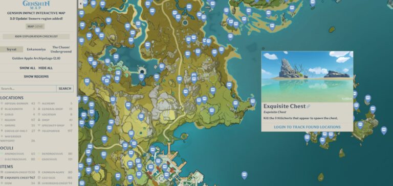 The Best Genshin Interactive Map – Genshin Maps with all locations ...
