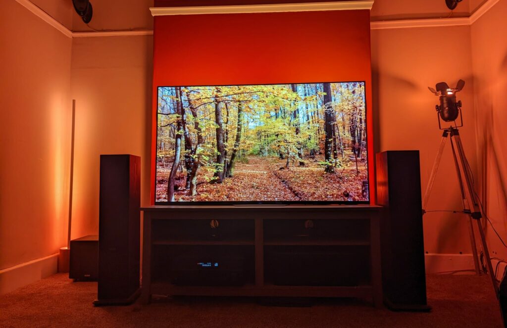 Philips Hue Play HDMI Sync Box Review with Signe Gradient Floor Lamp ...