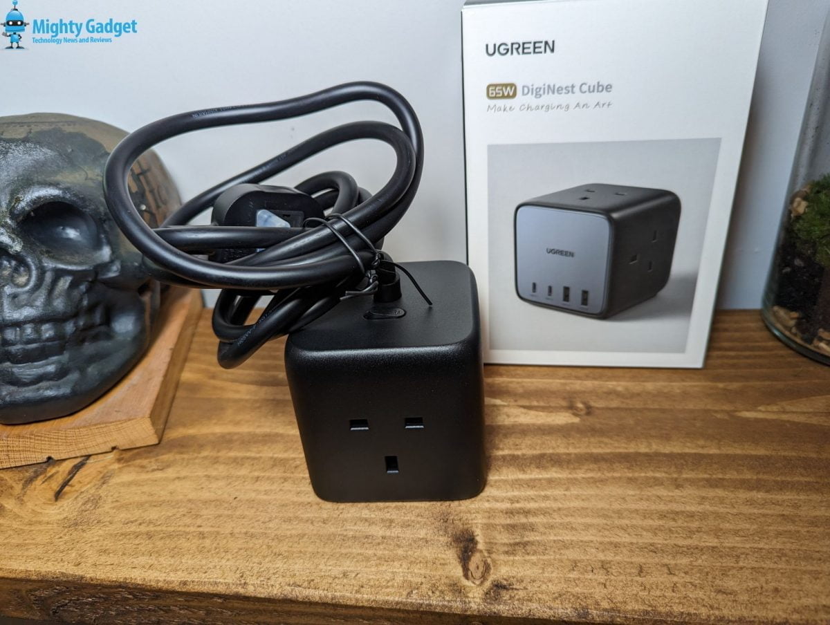 Ugreen Diginest Cube Review - 65W PD USB-C and 3 socket 1.8m extension lead