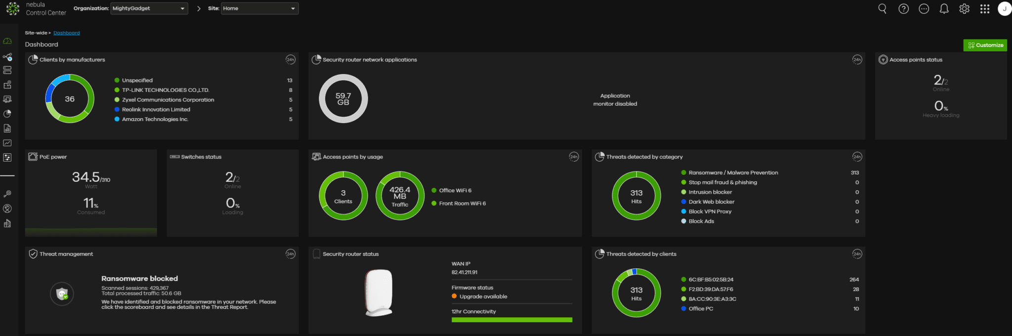 Zyxel SCR 50AXE Secure Cloud-managed Router Review – A Nebula cloud ...