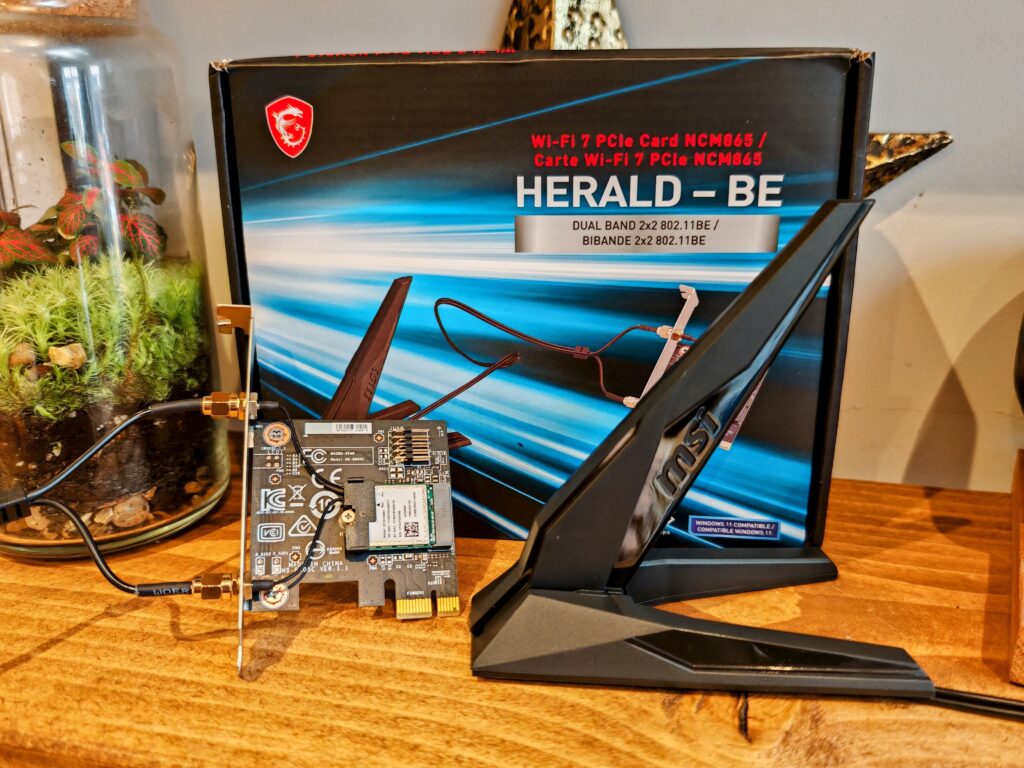 Msi Herald Be Wireless Adapter MSI Herald-BE NCM865 WI-FI 7 (Wi-Fi 7 ...