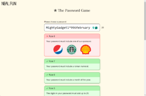 How to Beat Password Game Rule 12: Two-Letter Periodic Table Symbols