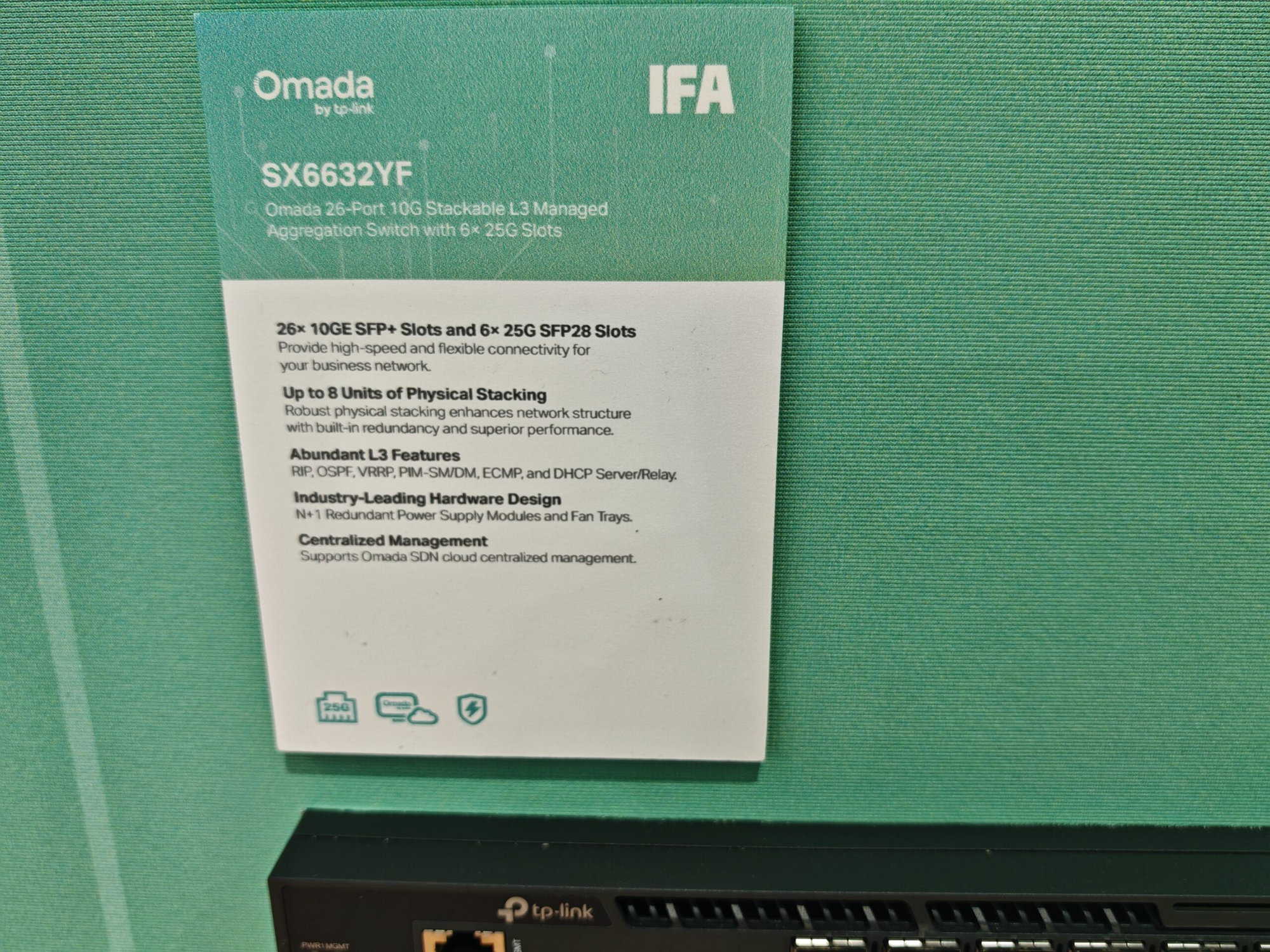 TP-Link Omada 10 Gigabit Switches at IFA 2024: Omada SX3832MPP 10GbE ...