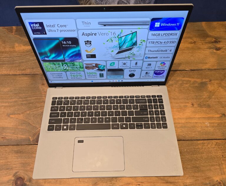 Acer Aspire Vero 16 Laptop Review - With Intel Core Ultra 7 155H