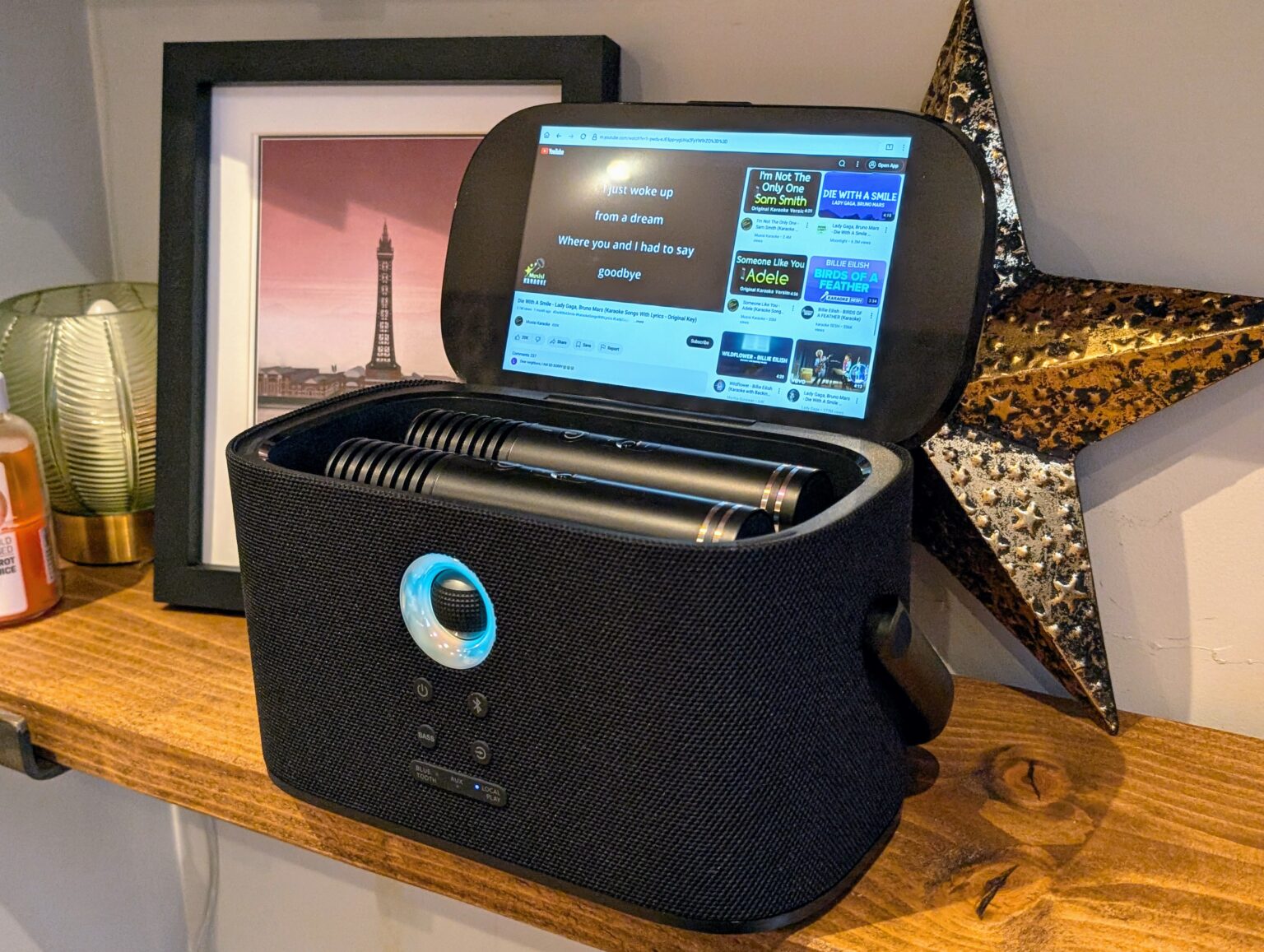 Ikarao Shell S2 Karaoke Speaker Review With 8” Android Tablet